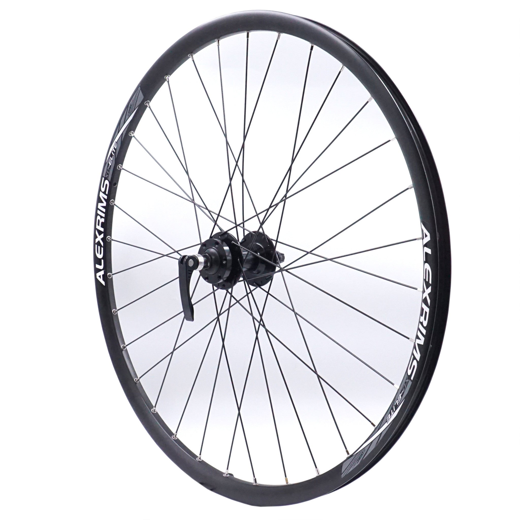 (d) Alex XD-Elite 27.5 Inch Black 9x100 Front QR 6-Bolt Disc Front Whe ...