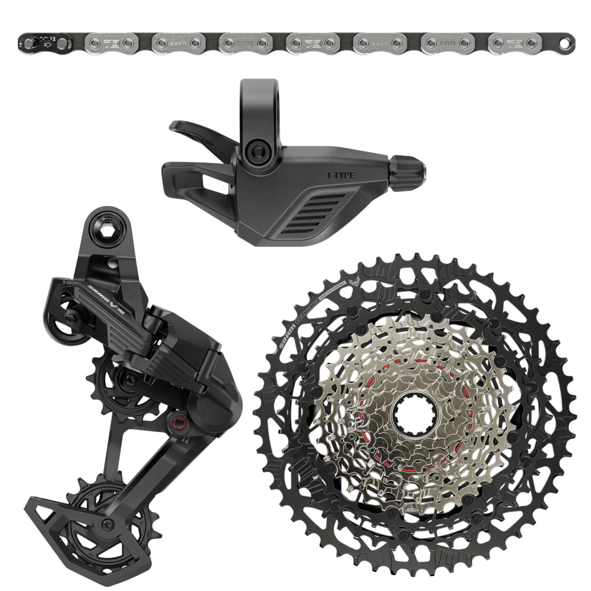 SRAM Eagle 70 T-Type Groupset - Trigger Shifter 10-52t For HG type Dri ...